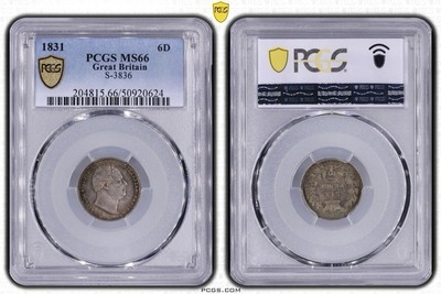 1831 Great Britain William IV Silver Sixpence PCGS Graded MS66 | eBay UK