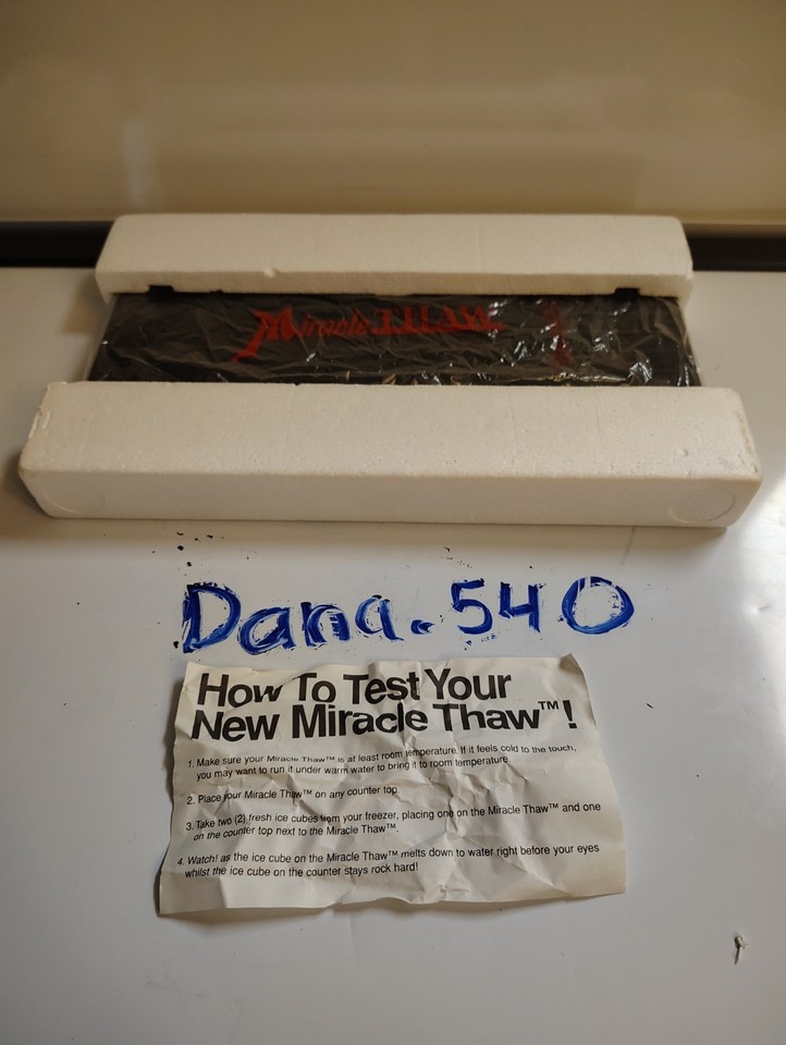 NEW VTG 1995 The Original Miracle Thaw Defrosting Tray As Seen On TV ...