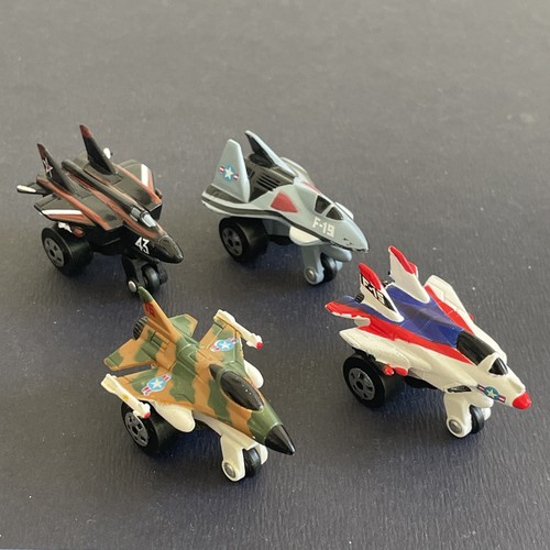 4 Vintage 1988 Micro Machines Road Champs Fighter Jet Airplanes (K8) L ...