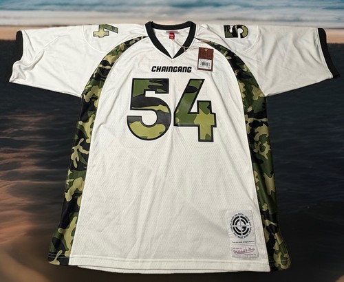 WWE JOHN CENA x MITCHELL & NESS CHAIN GANG SOLDIER 2XL FOOTBALL JERSEY ...