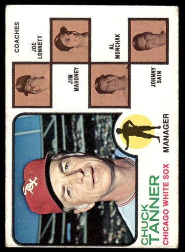 1973 Topps Chuck Tanner/Joe Lonnett/Jim Mahoney/Alex Monchak/Johnny ...