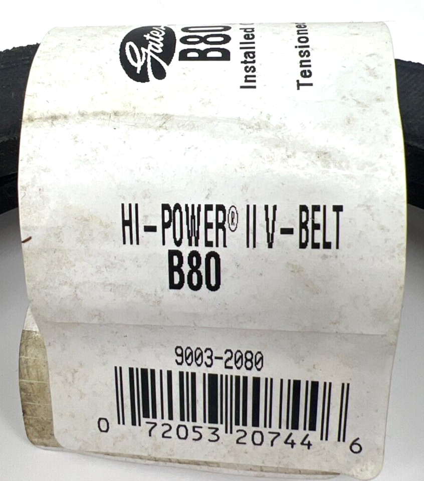 GATES HI-POWER II V-BELT B80 9003-2080 | eBay