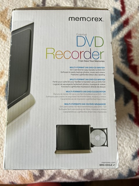 Memorex External DVD Disk Drive Recorder 24x Multi Format for sale ...