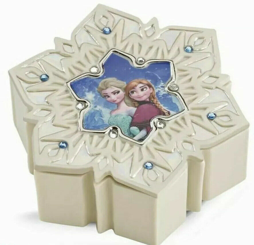 Disney Lenox Classics FROZEN Elsa & Anna Holiday Porcelain Jeweled ...