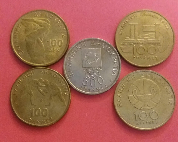 Greece set 5 coins --1997-1998-1999-2000 | eBay