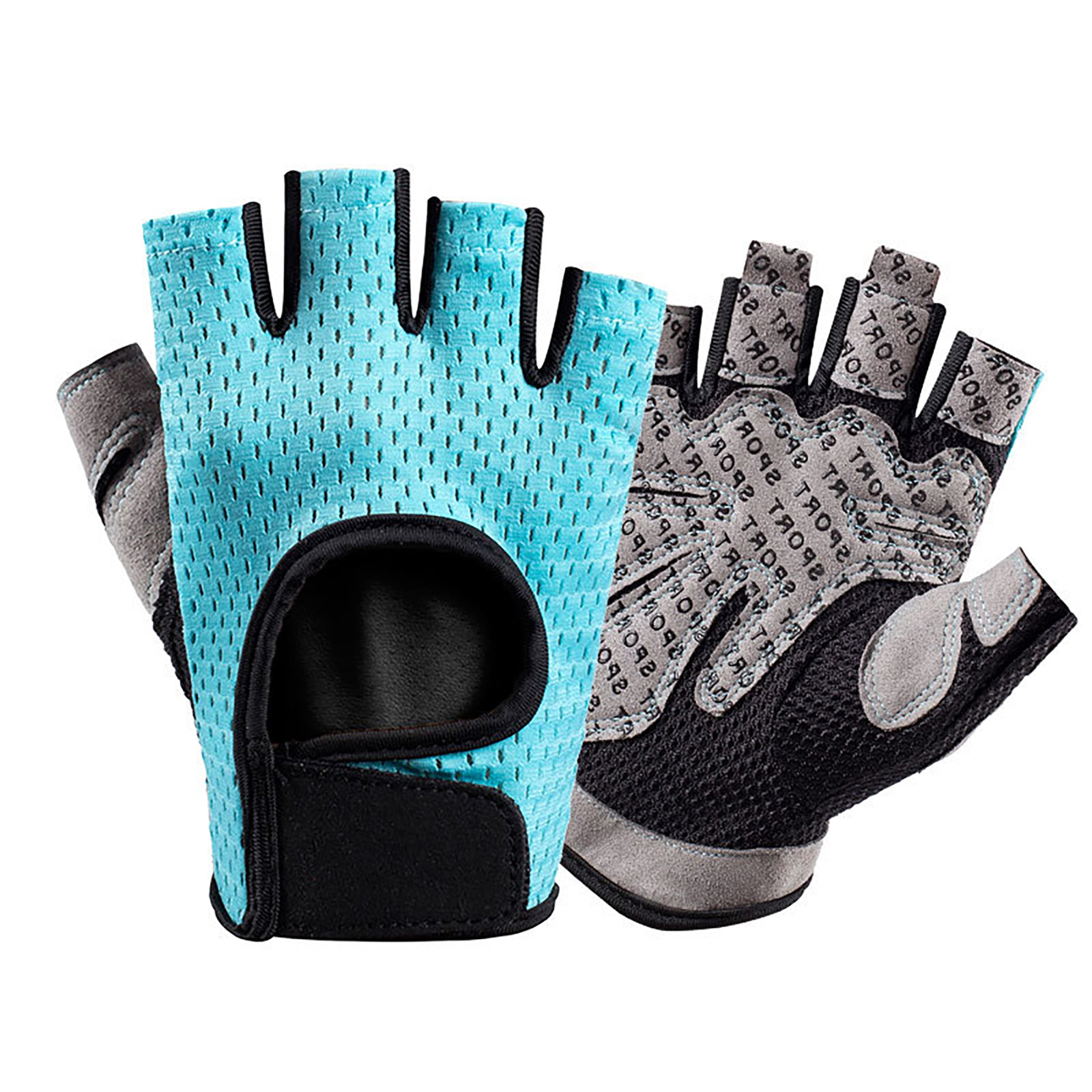 1 Pair Training Gloves Portable Increase Friction Shockproof Half ...