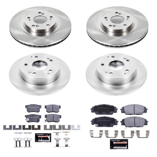 PowerStop Disc Brake Kit - Front and Rear - Fits Acura RSX 2002-2006 ...