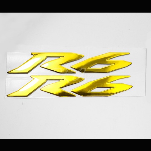 6" R6 3D Logo Emblem+2"Fairing/Fender Badge Sticker for YZF-R6/R6S ...