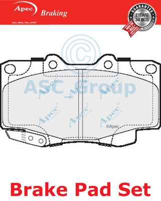 Apec Front Brake Pads Set OE Quality Replacement PAD1600 | eBay UK