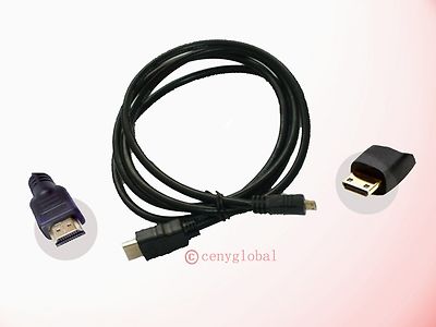 Mini-HDMI Cable Cord For AAXA Pico Projector P4-X P2 Jr P3-X LED Pico ...