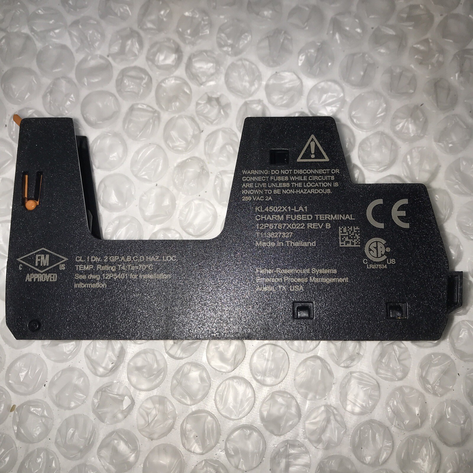 Emerson KL4502X1-LA DeltaV Charm Fused Terminal for sale online | eBay