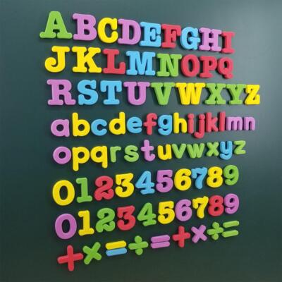 76 PCS Magnetic Letters Numbers ABC Capital Fridge Magnets Educational ...