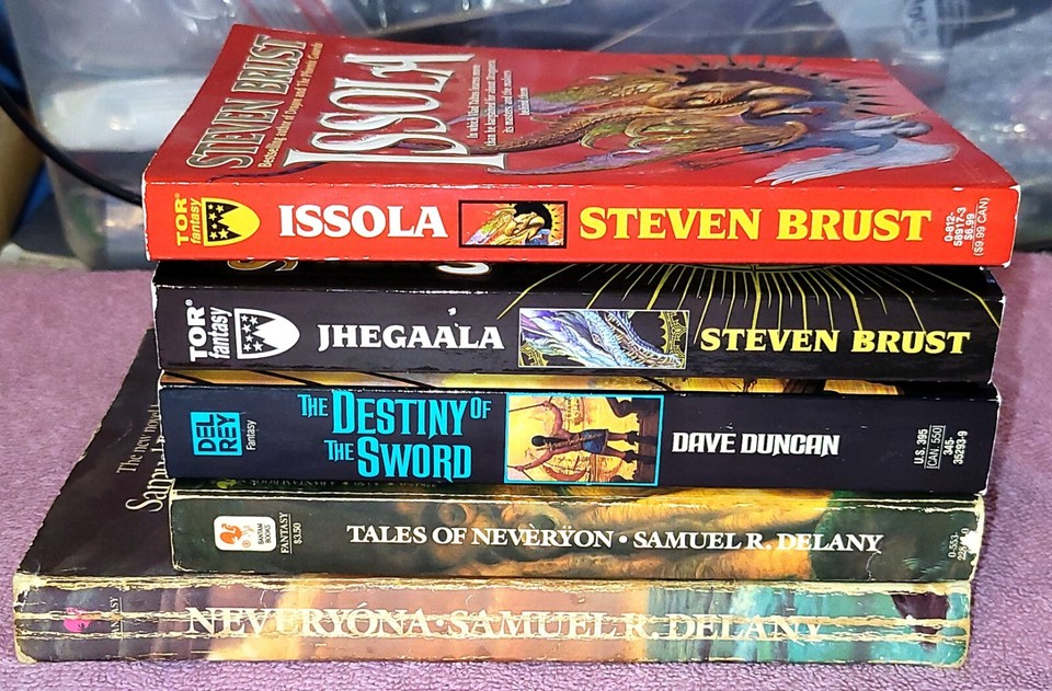 Vintage lot of 5 Swords & Sorcery Books Steven Brust/Dave Duncan VG to ...