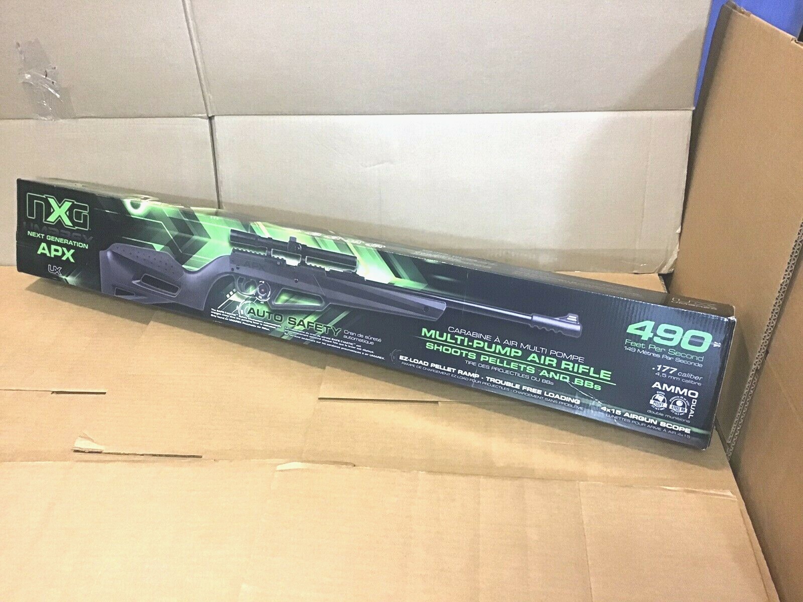Umarex NXG APX .177 Pellet BB Gun Multi-Pump Air Rifle w/ Scope 490 FPS ...