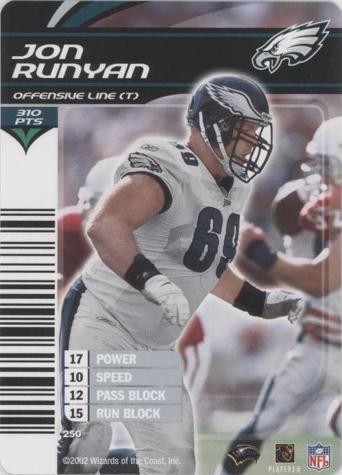 2002-03 NFL Showdown - Jon Runyan #250 for sale online | eBay