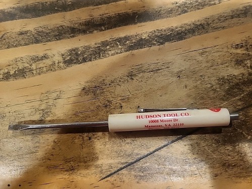 HUDSON TOOL COMPANY SNAP-ON MANASSAS, VIRGINIA ADVERTISING SCREWDRIVER