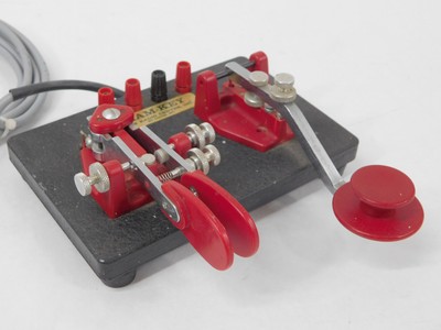 Ham-Key Vintage Ham Radio Iambic Straight Double Telegraph Key + Cable ...