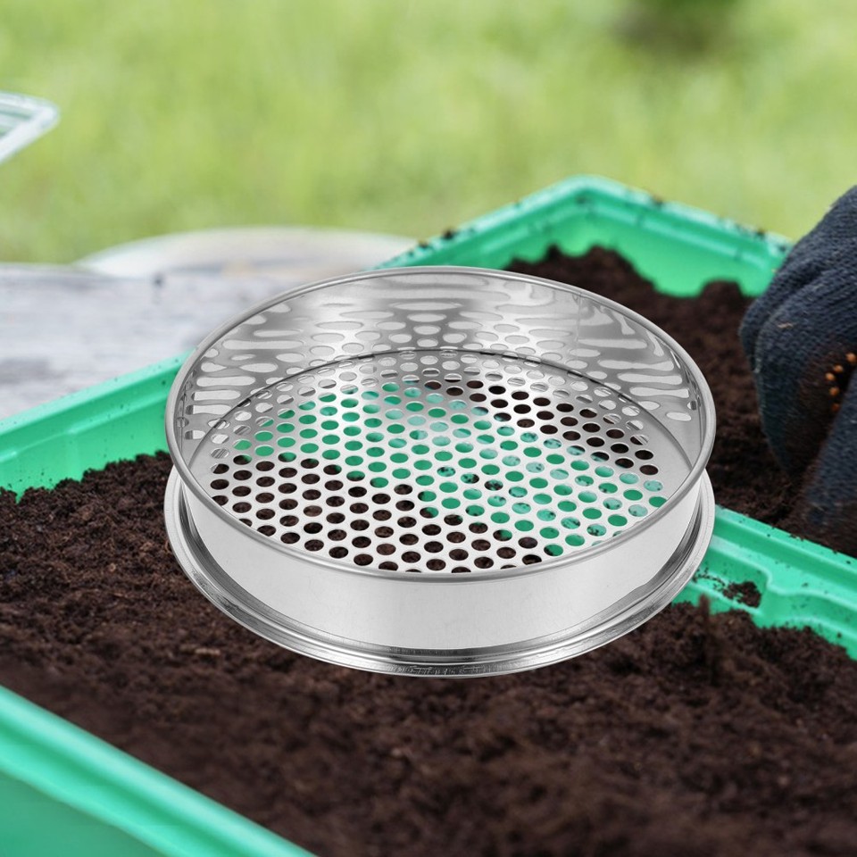 Small Gravel Sifter Sand Sifting Screen Fine Mesh Sieve Garden Rock ...