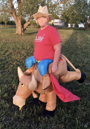 Rubie’s Fun Inflatables Adult Size Halloween Costume Bull Rider Matador ...