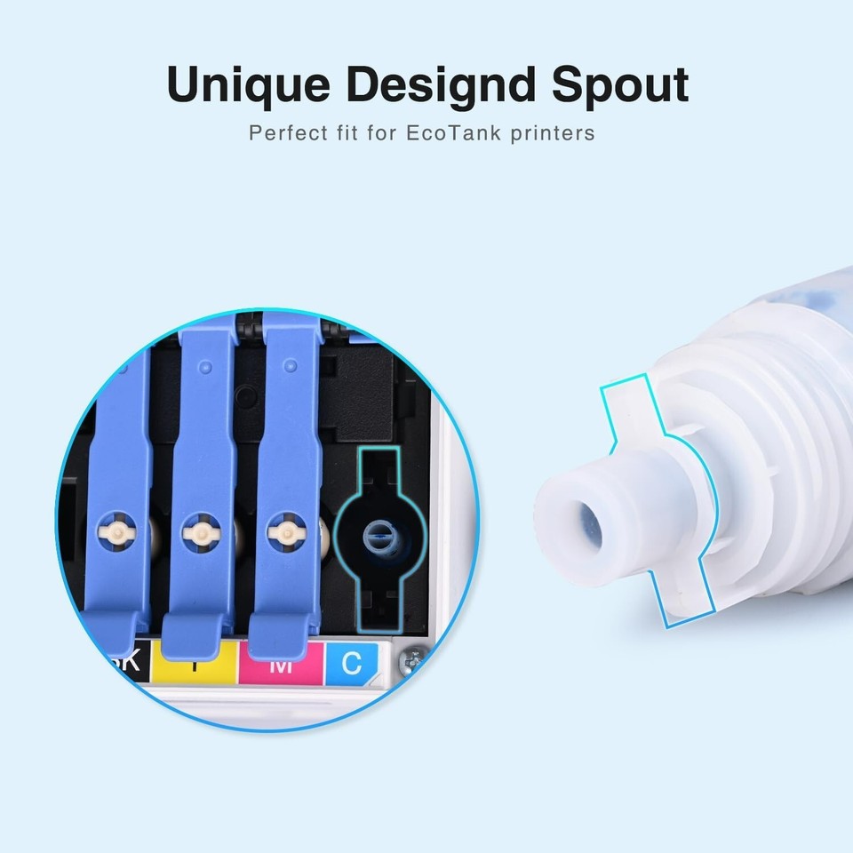 Black 522 Ink Bottle Compatible WITH Epson T522 Fits EcoTank ET2400 ...