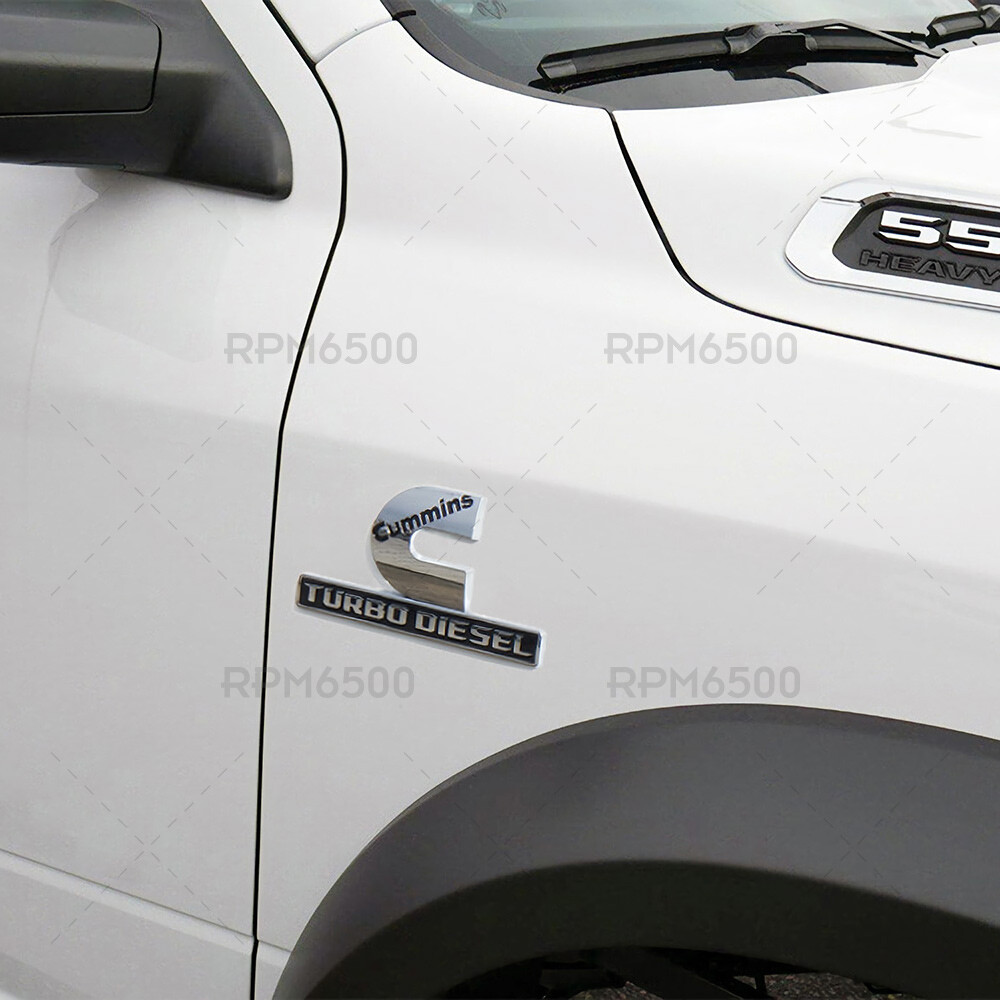 2x OEM 3D Cummins Turbo Diesel Emblem Badge For Car RAM 2500 3500 ...