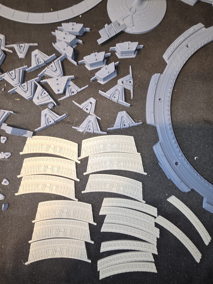 Stargate Atlantis Pegasus Space Stargate 12" Model Kit W Rotating Gate ...