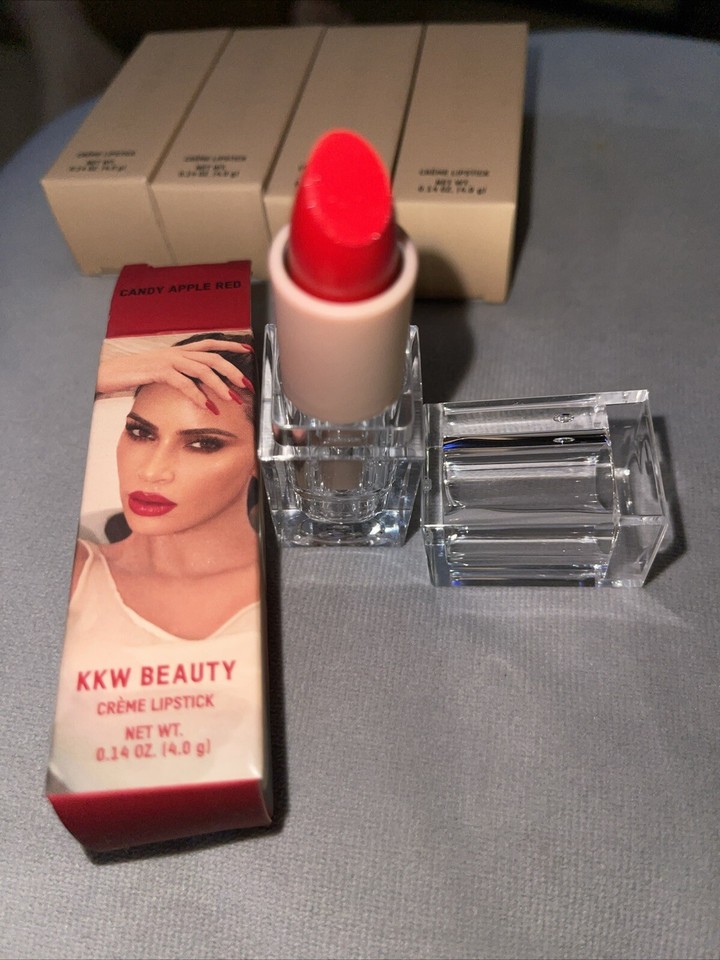 KKW Beauty Red crème lipstick in candy apple red NWT Kim Kardashian ...