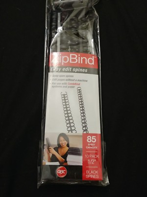 ZipBind Easy Edit Spiners 10 Pack 1/2" GBC | eBay