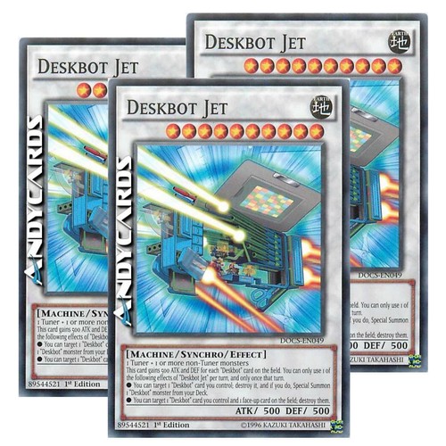 3x DESKBOT JET • Common • DOCS EN049 • Yugioh! • ANDYCARDS | eBay