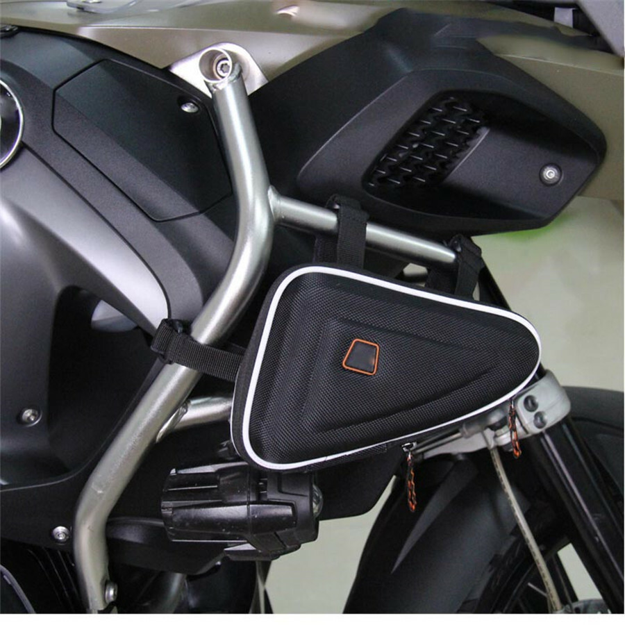 Saddle Storage Bag Engine Guard Mount Case Pouch For Motorcycle Side ...