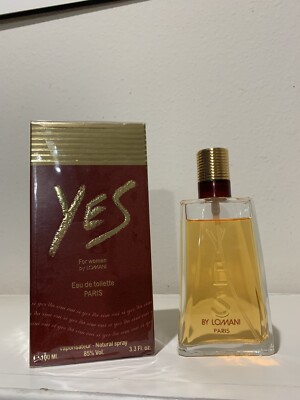 VINTAGE PARFUME BY LOMANI NAME YES 3.4FL.OZ EDT SPRAY NEW IN SEALED BOX ...