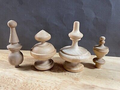 WOODEN CLOCK FINIAL ANTIQUE VINTAGE *BUILD YOUR OWN LOT* *$5 FLAT RATE ...