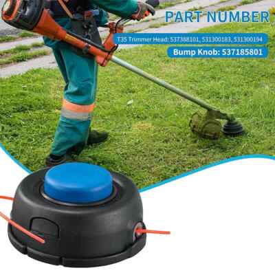 For Husqvarna T35 12mm-Auto Feed Tap Trimmer Heads Dual Spool Line ...