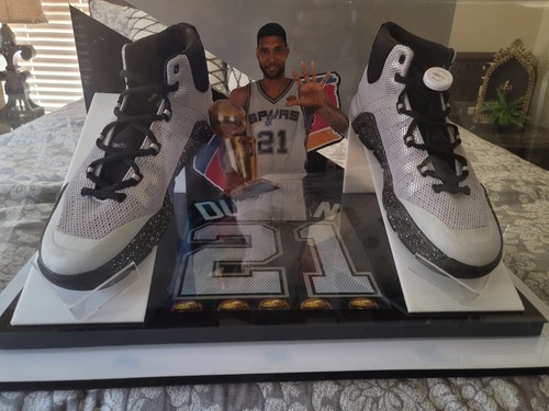 Tim Duncan Autographed Signed Adidas Shoe No COA | eBay