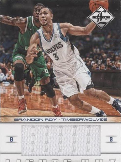 2012-13 Panini Limited - Lights Out Materials Brandon Roy #48 /199 (MEM ...