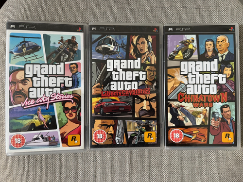 psp GRAND THEFT AUTO Trilogy + MAPS Vice City China Town Liberty City ...