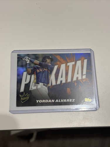 Yordan Alvarez PLAK-14 SUPER SHORT PRINT PLAKATA Topps 2025 Card Inc ...