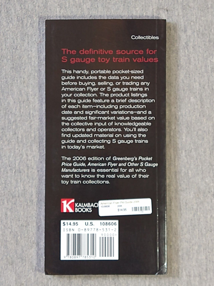 Greenberg's Guides American Flyer Pocket Price Guide 2006 Edition 1946 ...