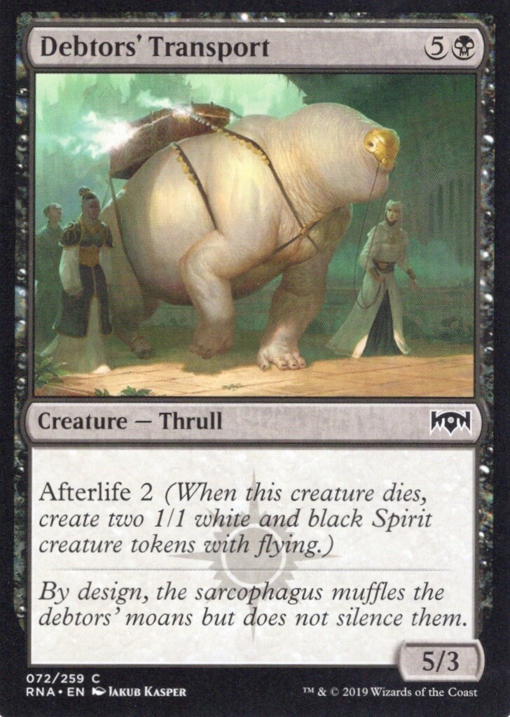 4X DEBTORS' TRANSPORT 072/259 RAVNICA ALLEGIANCE MTG MAGIC NM X4 | eBay