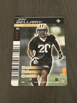 2002 NFL Showdown #144 JAY BELLAMY New Orleans Saints Football Game ...