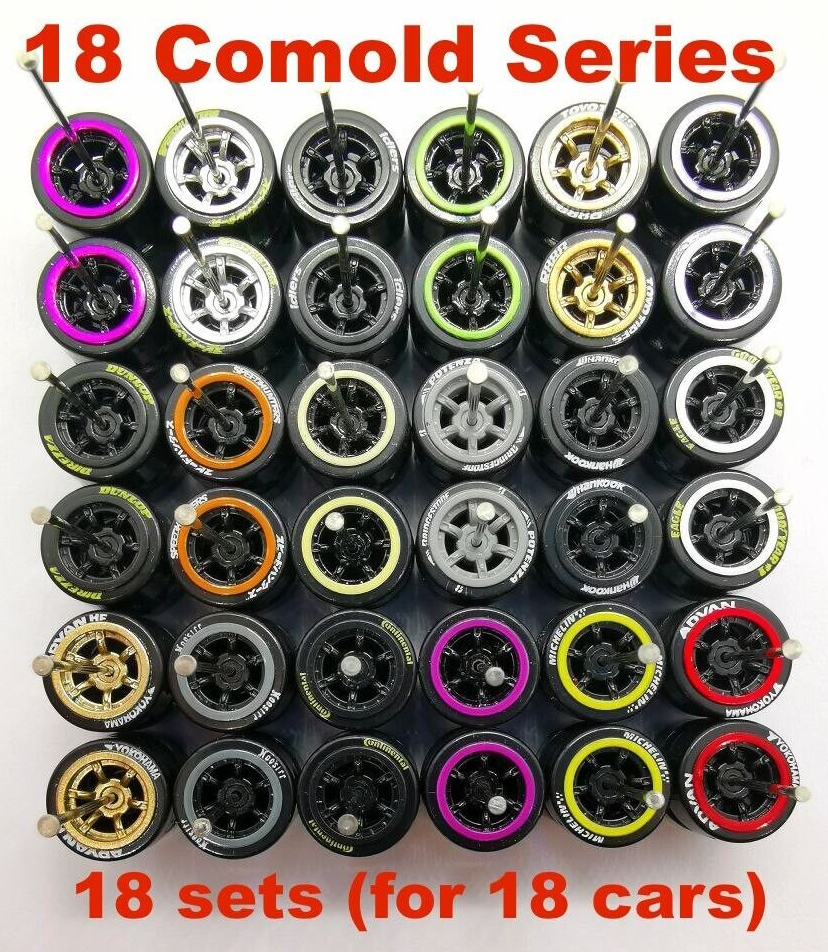 1:64 tires Comold series - fit Hot Wheels Matchbox diecast - 18 sets ...