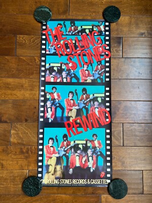 Vintage 1984 Rolling Stones Rewind promo poster | eBay