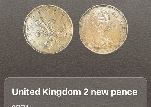 1971 NEW PENCE 2p British Elizabeth II Coin Very Rare | eBay