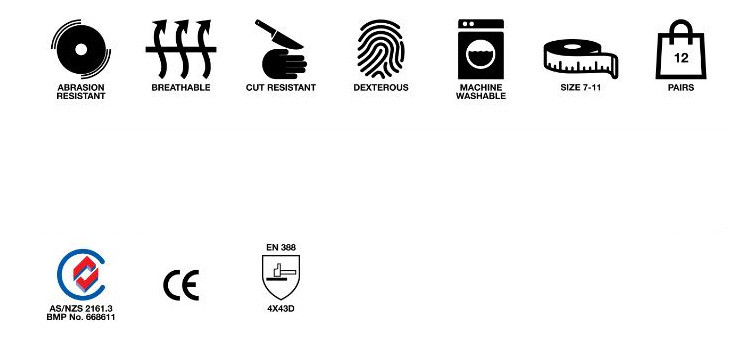 6 x Size 12 Pro Choice Arax Gold Hi-Vis Yellow + PU Dip Palm | eBay