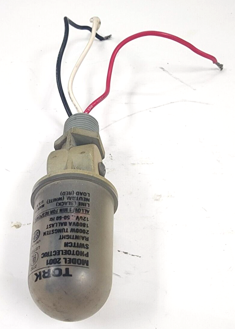 TORK MODEL 2001 PHOTOELECTRIC SWITCH 2000W TUNGSTEN 1800VA BALLAST OAL ...