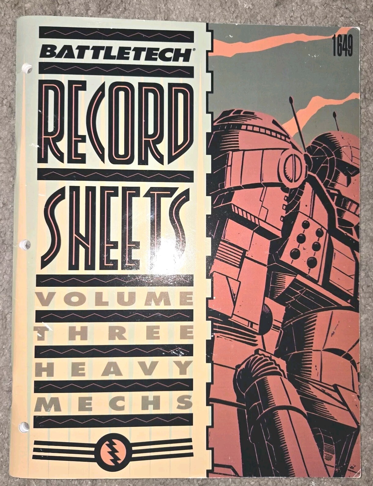 Battletech Record Sheets Volume Three Heavy Mechs Book FASA 1649 Unused ...