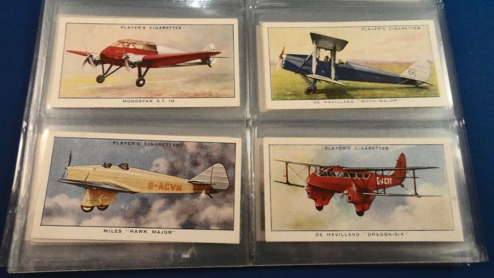 Early 1900s SET of 50 Trading Cards: AEROPLANES of the Golden Era of ...
