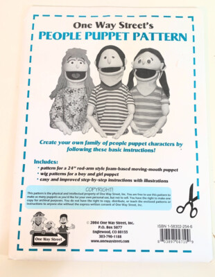 One Way Street People Puppet Pattern | eBay