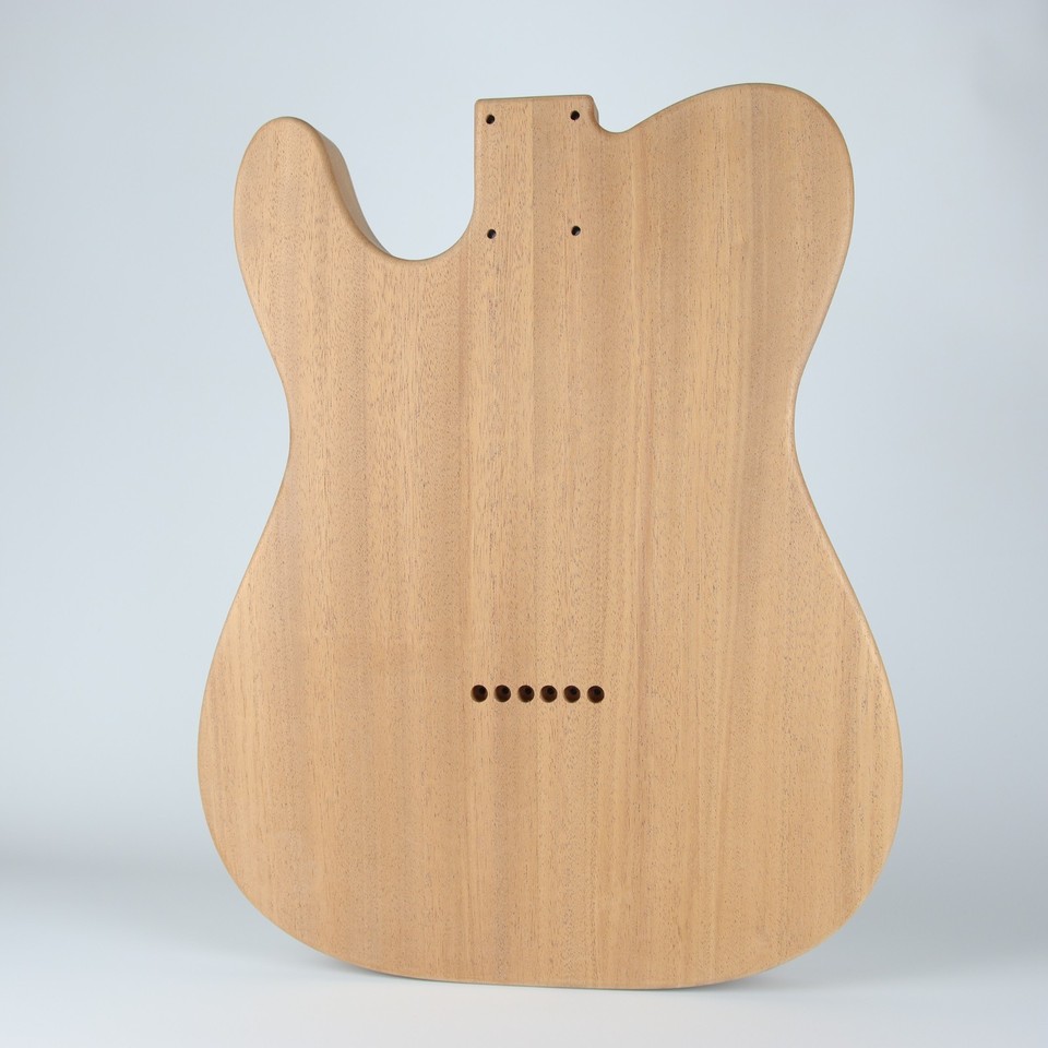 Telecaster Body Flame Maple & Mahogany Chambered Tele Body 4 lbs 4 oz ...