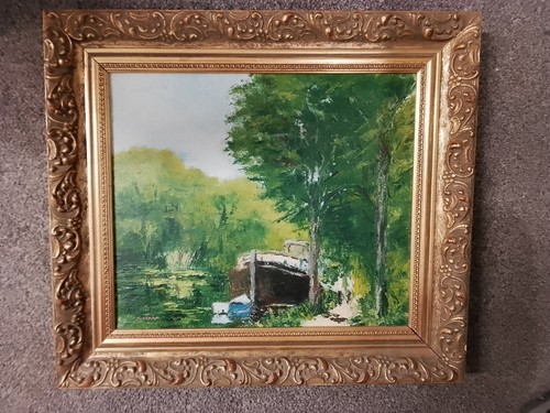 William Foreman (B 1939) Oil on Canvas " French River Scene" 19 x 25 | eBay